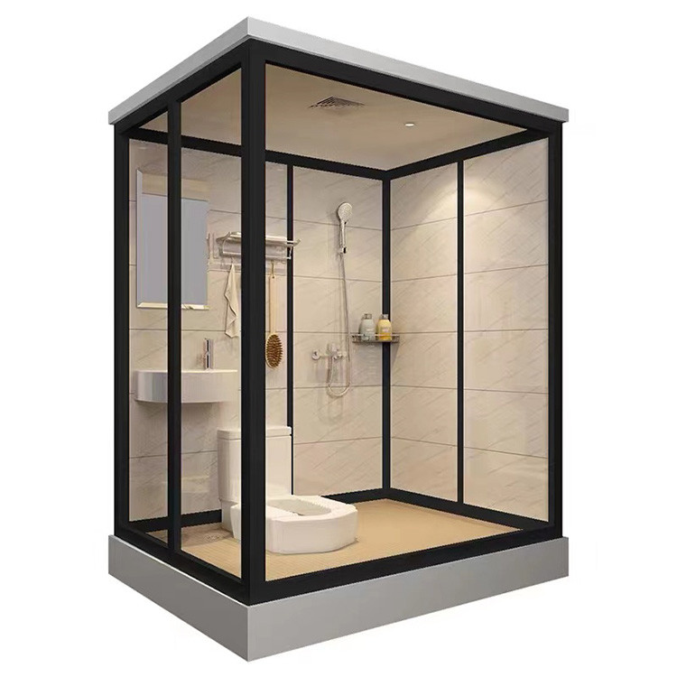 Jual Modern Portable Prefab Bathroom Pod All-in-One Square and Fan ...