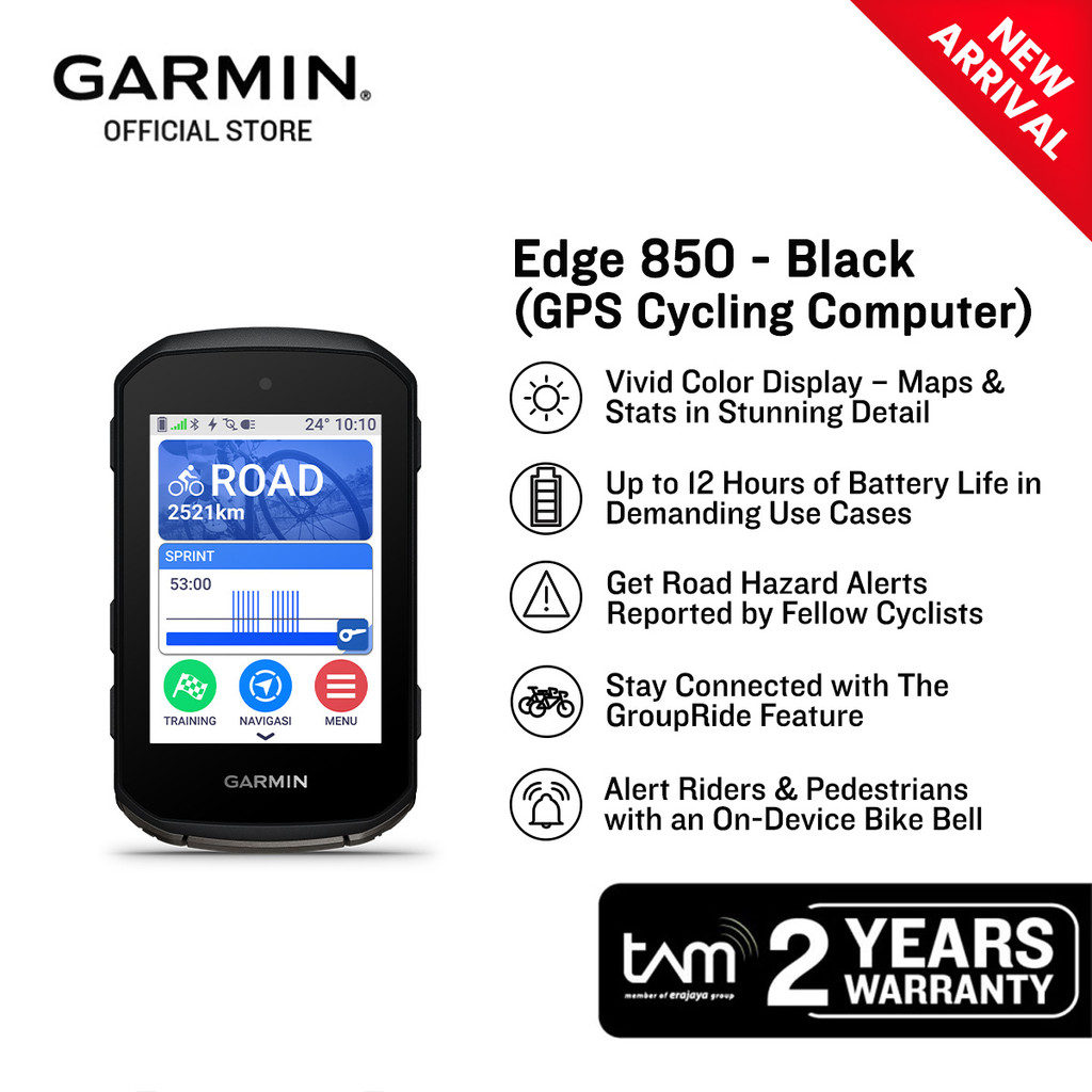 Jual Garmin Edge 850 - Black (GPS Cycling Computer) | Shopee Indonesia