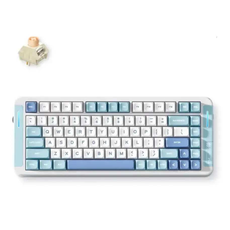 Jual MCHOSE X75 Mechanical Keyboard Blue, Icy Creamsicle Switch, 75% ...