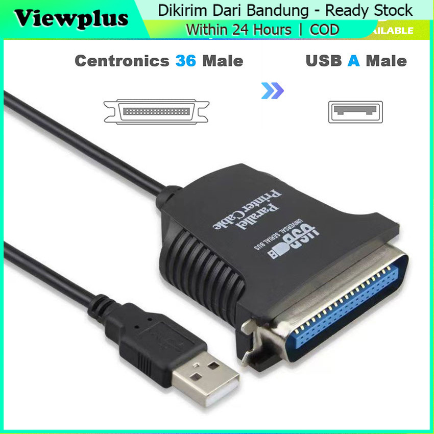 Jual USB To LPT Pararel Printer Kabel USB to LPT Converter Cable ...
