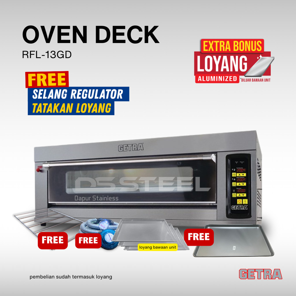 Jual GETRA Gas Baking Oven RFL-13GD / RFL 13 GD Panel Digital Bonus ...
