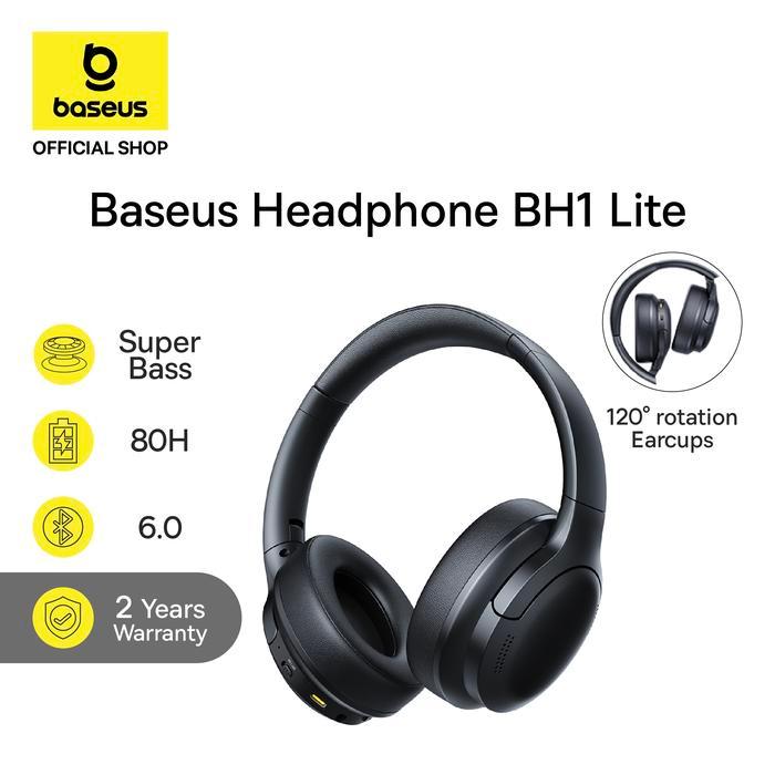 Jual Baseus Bass BH1 Lite Wireless Headphone Super Bass 40mm Dynamic ...