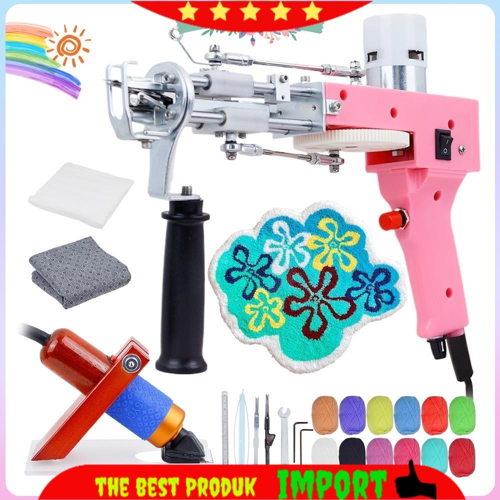 Jual PROMO tufting Gun Starter kit - Rug Making kit with Dedicated ...