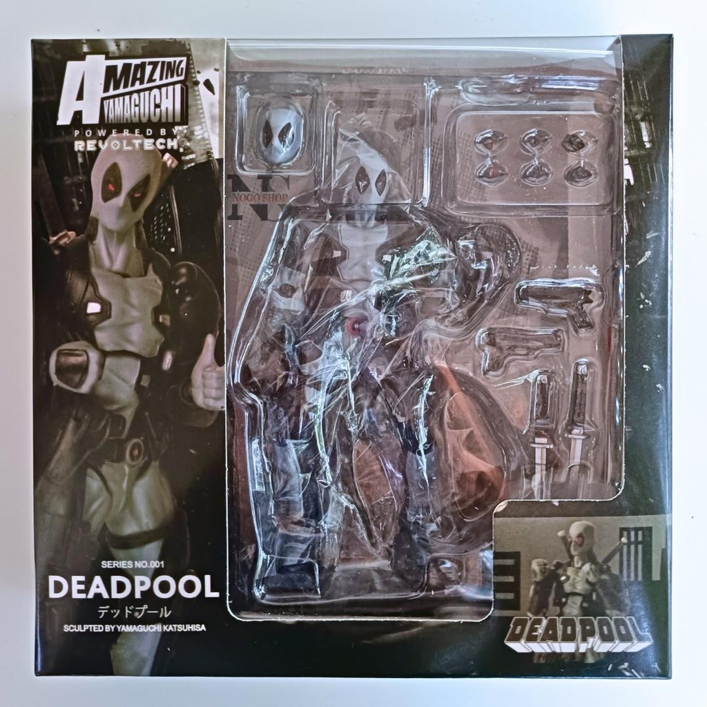 Jual Revoltech Deadpool Amazing Marvel Yamaguchi 001 Kaiyodo Grey Ver ...