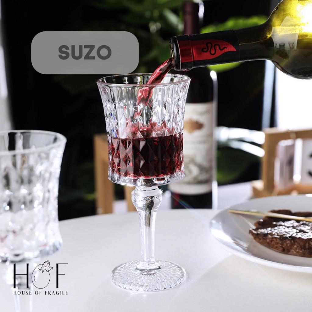 Jual SUZO Gelas Kaca Wine Whisky Ristorante Toscano Goblet Crystal ...