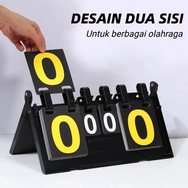 Jual 38CM Papan Skor / Papan Score 4 Digit Portable Untuk Futsal Volly ...