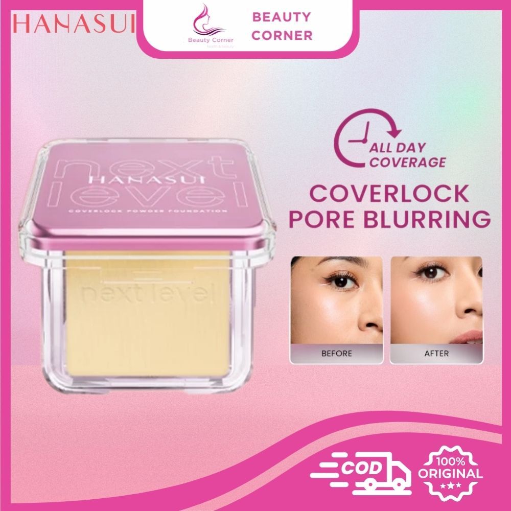 Jual Hanasui Next Level Coverlock Powder Foundation | Shopee Indonesia