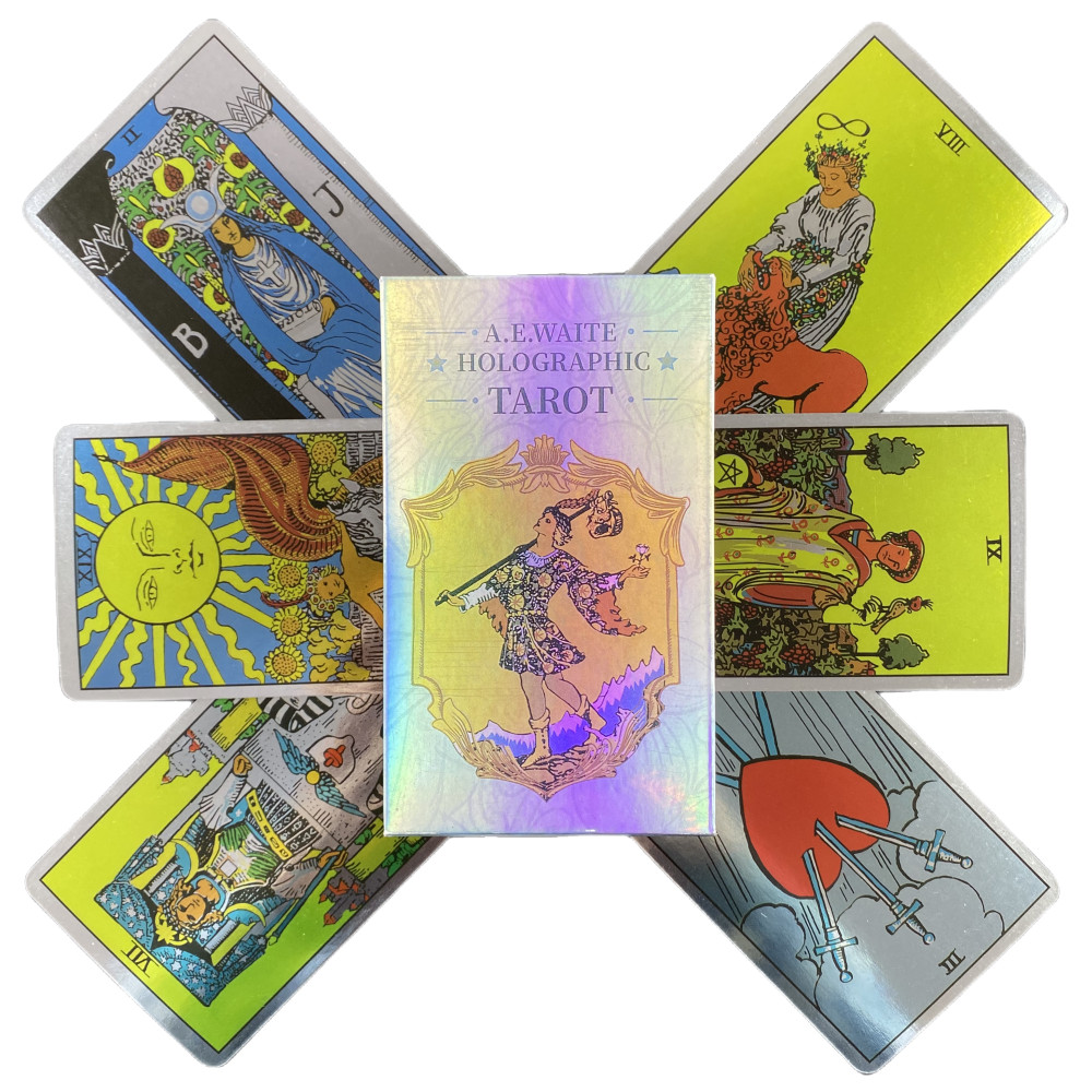 Jual 1 Box Classic Rider Tarot Card Board Game With Holographic Flash ...