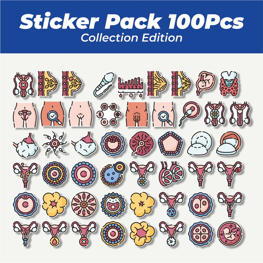 Jual Sticker Pack Stiker Reproductive System (Sistem Reproduksi ...