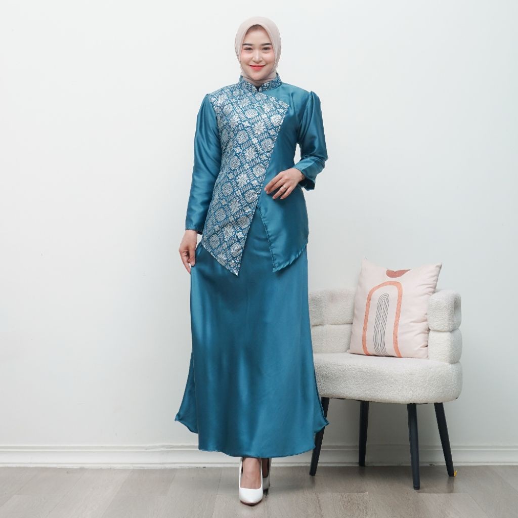 Jual [ TERBARU ] ONE SET INARA BATIK SONGKET ONE SET SATU SETEL KURUNG ...