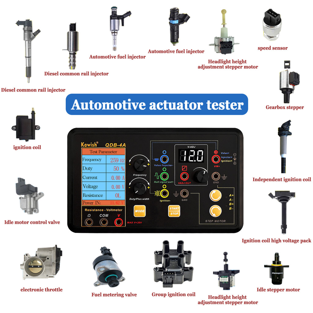 Jual 2025 NEW! Auto Ignition Coil Test Injector Solenoid Valve Idling ...