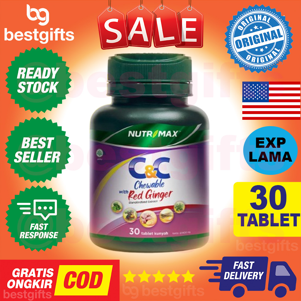 Jual NUTRIMAX C&C CHEWABLE WITH RED GINGER MEMBANTU MEREDAKAN GEJALA ...