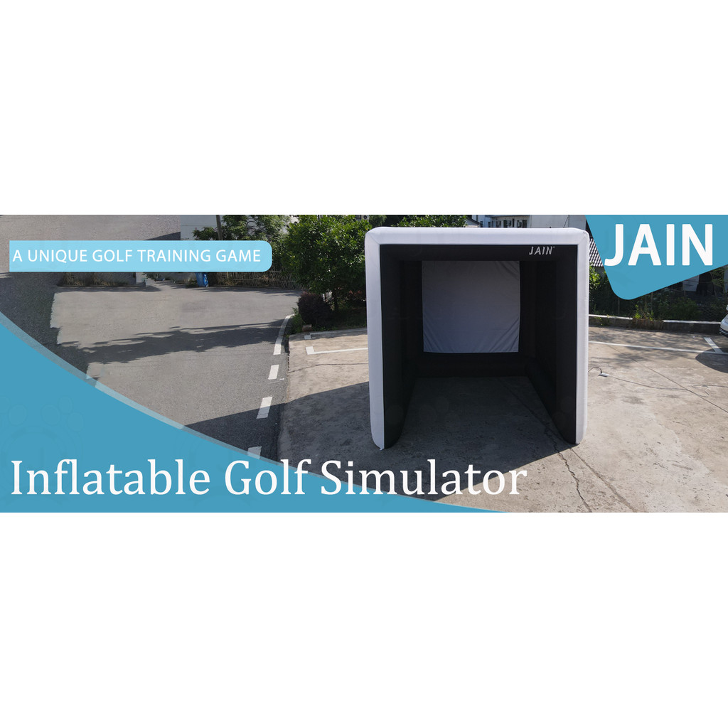 Jual Stock Indoor Golf Simulator Enclosure for Private Use Inflatable ...