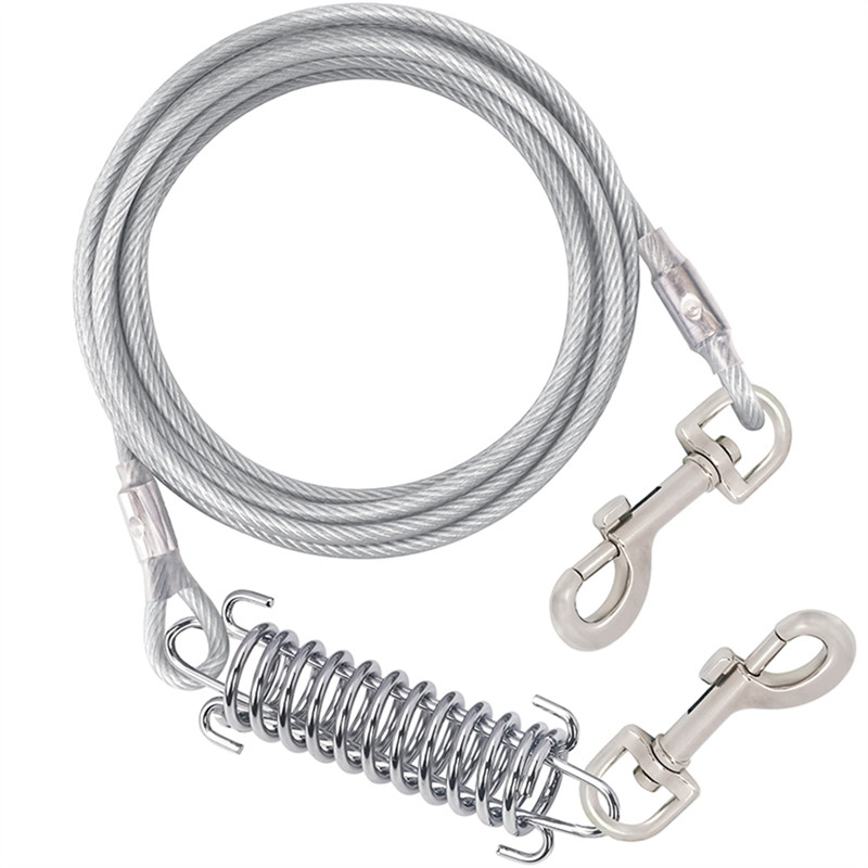 Jual ABBO-Large Dog Running Outdoor Steel Wire Dog Tie Out Cable Leash ...