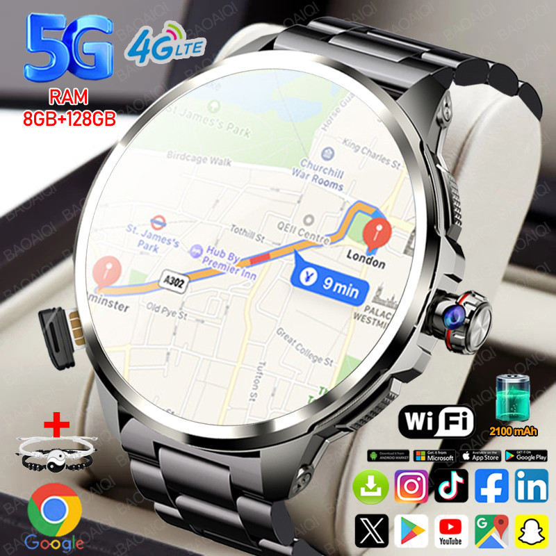Jual 4G/5G SIM Card Smart Watch Men 1.95 inch 680*680 AMOLED Screen ...