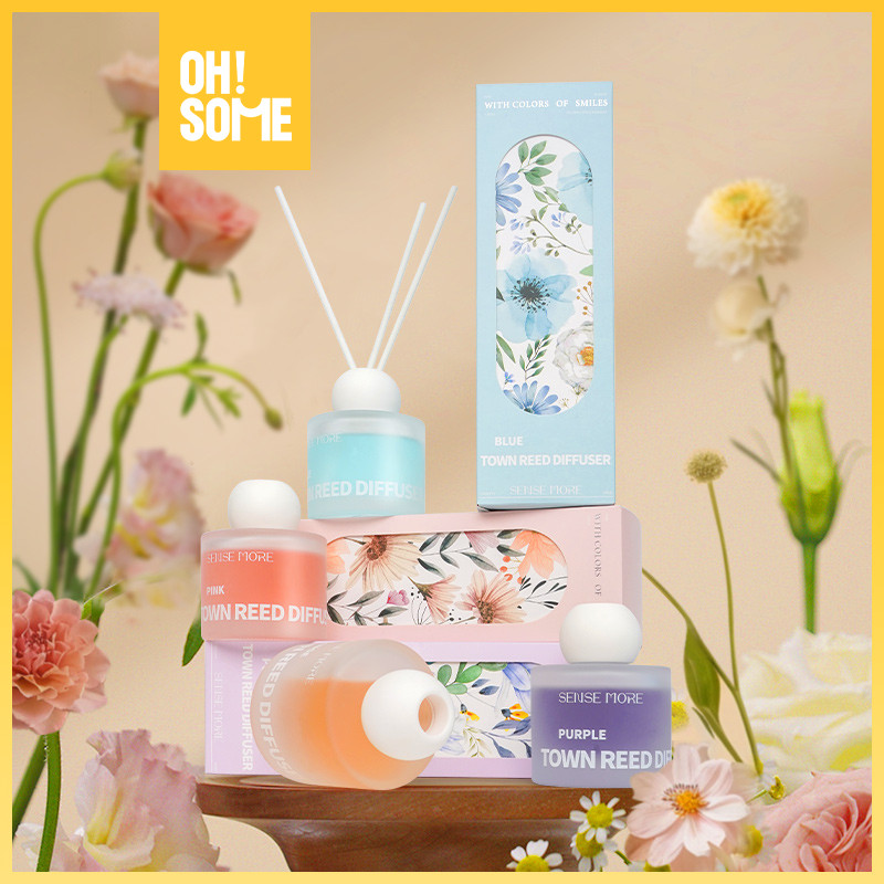 Jual OHSOME - Sense More Reed Diffuser Town Scent Pewangi Ruangan 100ml ...