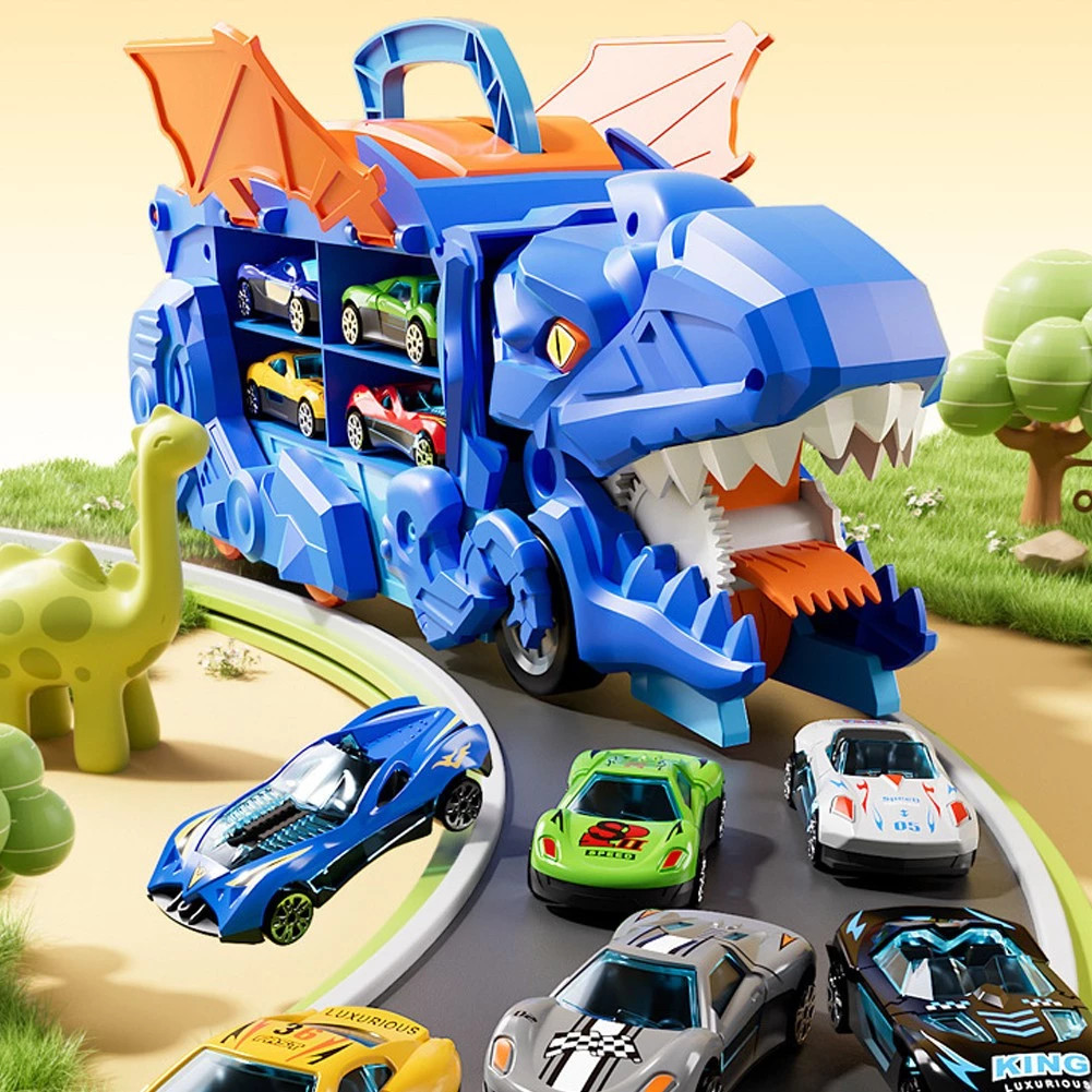 Jual Free 12 Mobil Dino Deformation Track Truck Dinosaur Deformed Free ...