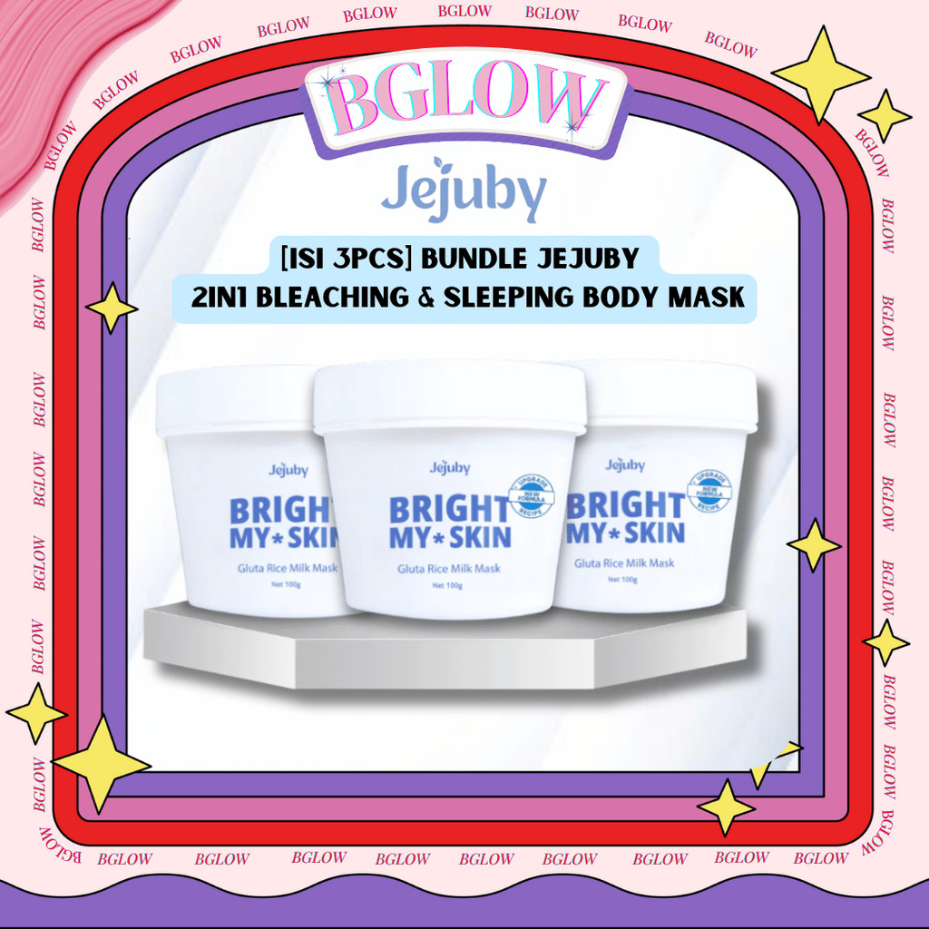 Jual [ISI 3PCS] BUNDLE Jejuby Gluta Rice Milk Mask - 2in1 Rinse Off ...