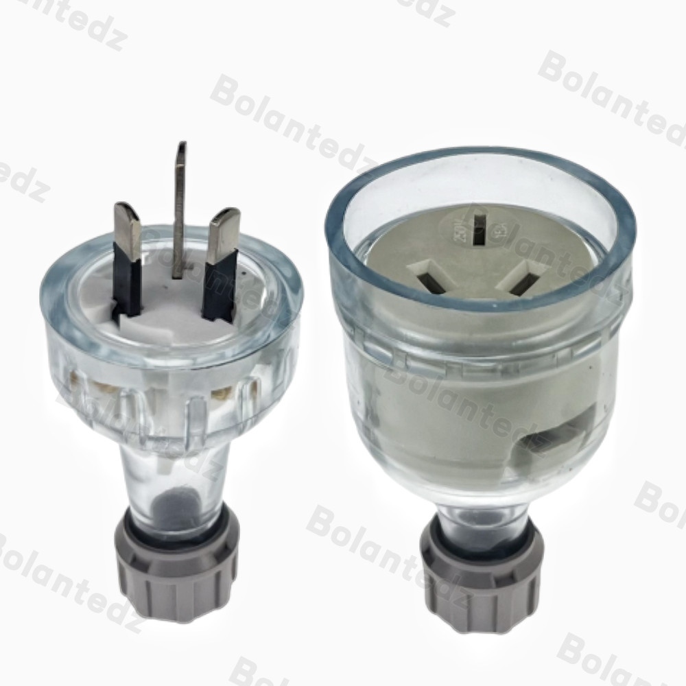 Jual 1 pcs SAA Rewirable Plug Socket Australian Female Socket 3 Prong ...