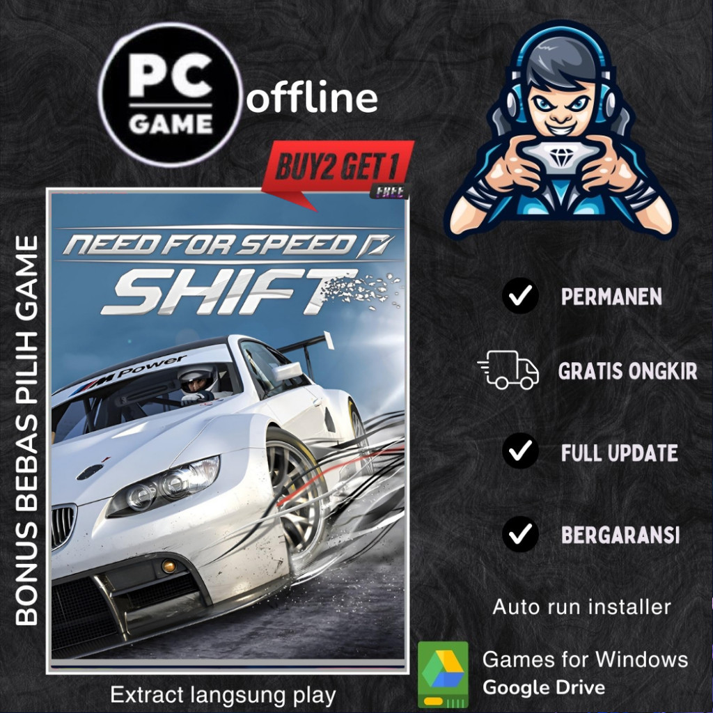 Jual NEED FOR SPEED SHIFT - GAME PC - GAME LAPTOP - GAME OFFLINE ...