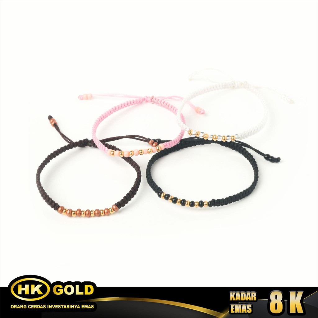 Jual HK MUSTIKA GOLD - GELANG EMAS 8K - TYPE 1492 SABRINA | Shopee ...