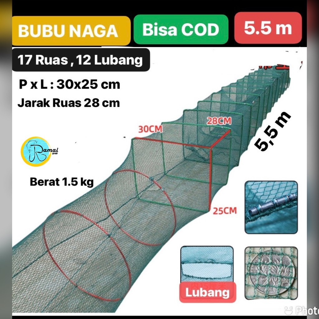 Jual BEST PROMO-[ Mall ] BUBU NAGA PERANGKAP IKAN LOBSTER PERSEGI ...