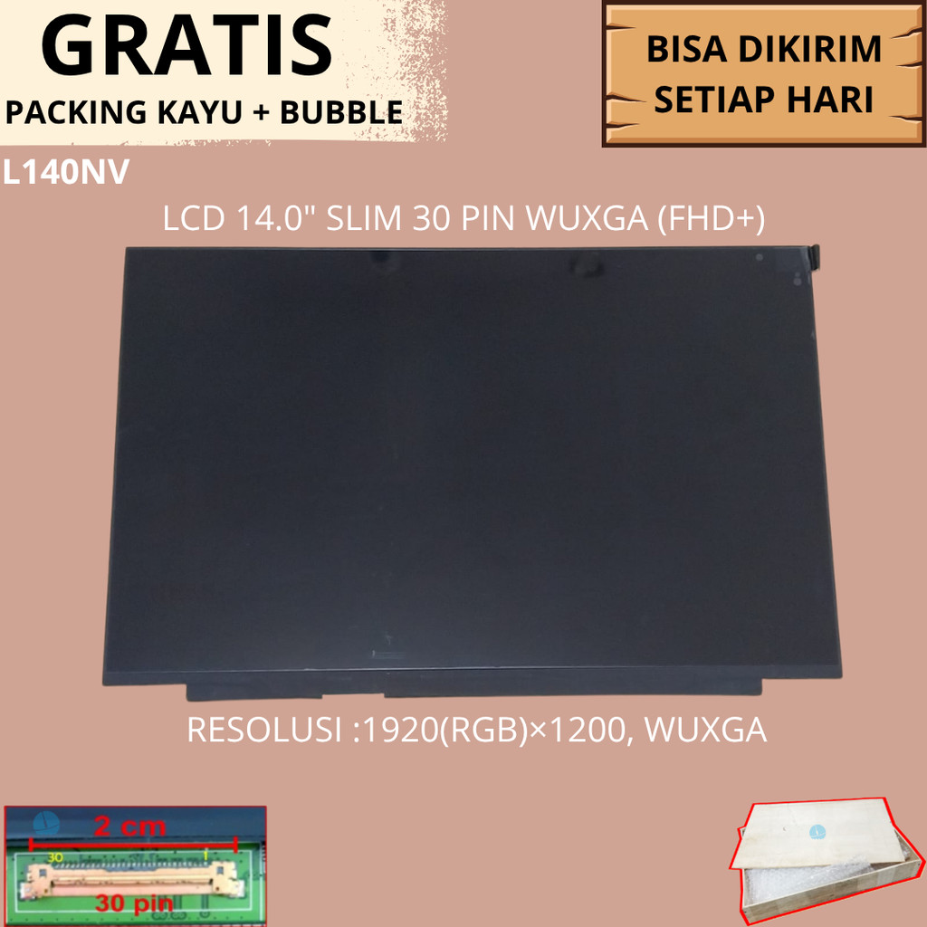 Jual LCD LED ADVAN WORKPRO WORKPLUS 14 inch FHD+ 1920x 1200 NV140WUM ...