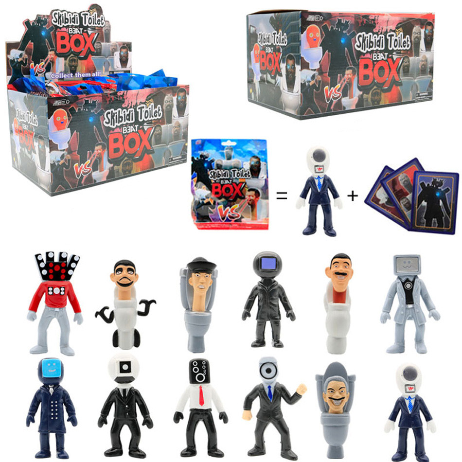Jual Skibidi Toilet Figure Mystery Box Blind Box Toys Gifts for Kids ...