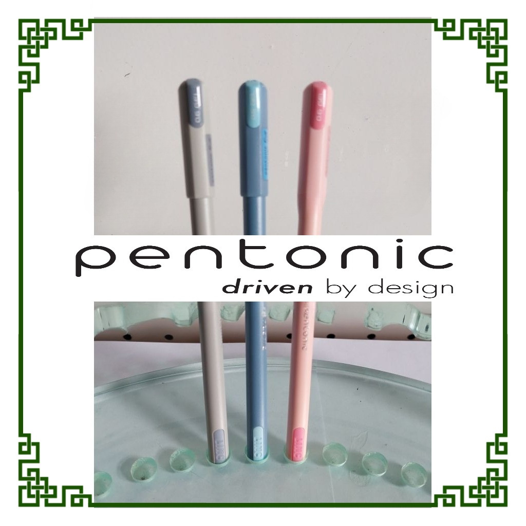 Jual PENTONIC FROST GEL PEN 0.6 mm (3PCS FREE 1PCS PEN CIPHER) | Shopee ...