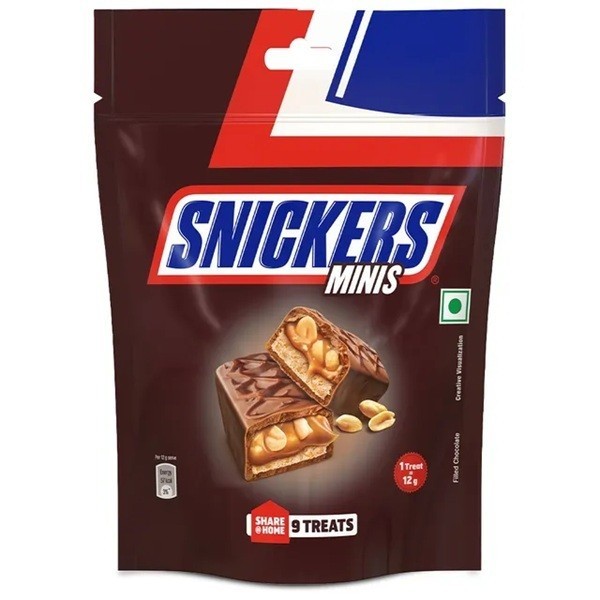 Jual SNICKERS Chocolate Minis Treats 103gram isi 9 pcs | Shopee Indonesia