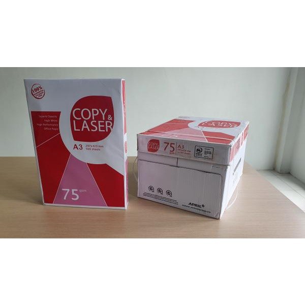 Jual Copy & Laser | Kertas HVS 1 Rim | A3 | 75 gsm | Shopee Indonesia