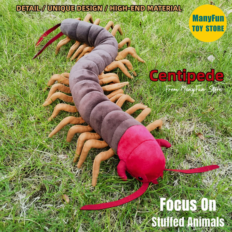 Jual Realistic Centipede High Fidelity Millipede Plushie Scolopendra ...