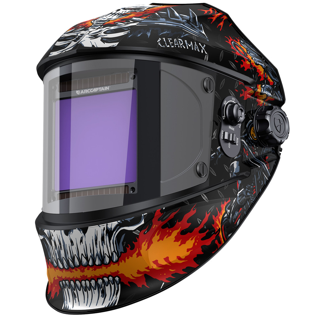Jual Auto Darkening Welding Helmet 1/1/1/1 Large Viewing 4 Arc Sensor ...
