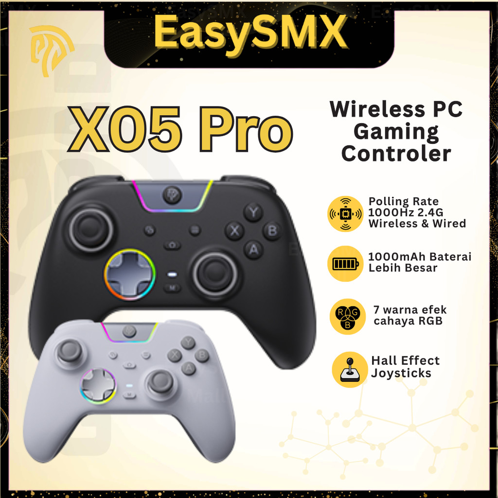 Jual EasySMX X05 Pro (GARANSI 1 TAHUN) Wireless Gamepad Bluetooth ...