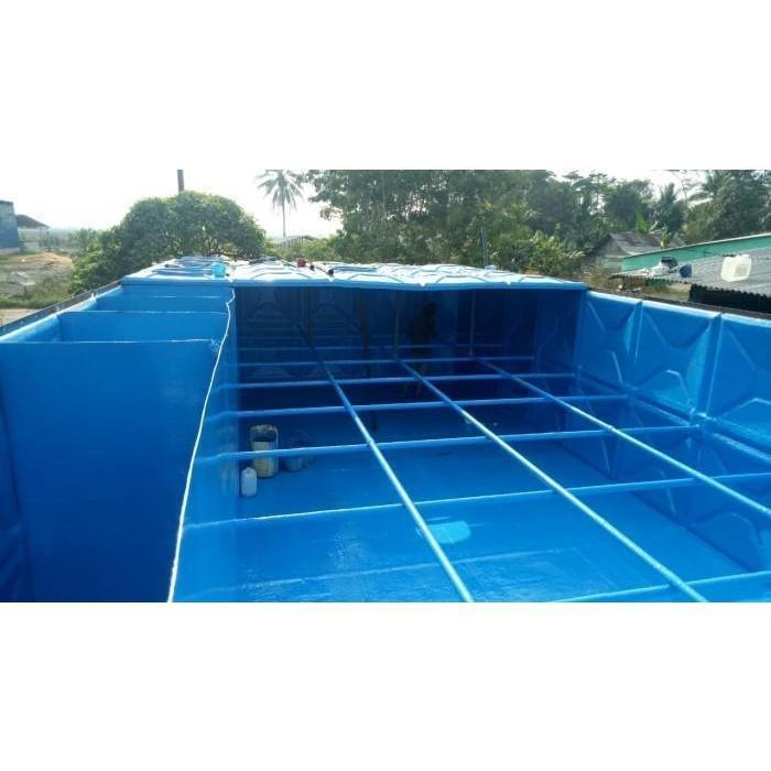 Jual roof tank 8000lt/tanki air panel/Toren air rooftank FRP 8m3 ...