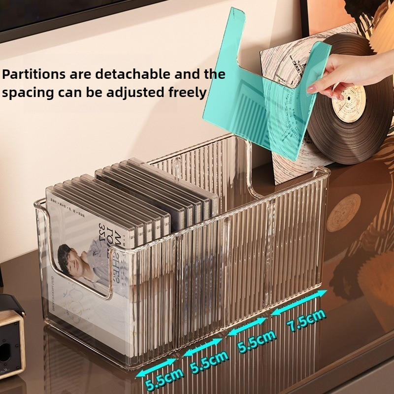 Jual CD Disc Rack Desktop Disc Black Vinyl Record Magnetic Tape Display ...