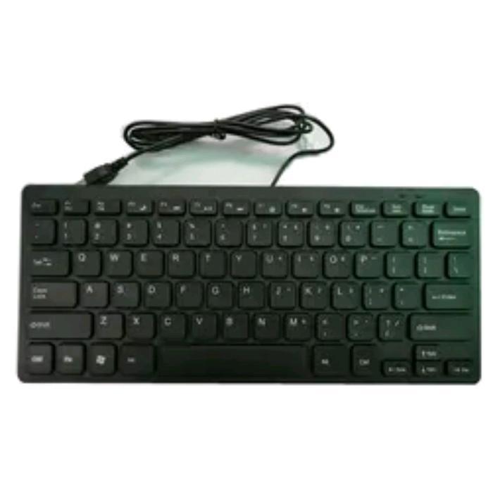 Jual Quinton Keyboard Mini USB Wired K1000 78Key Hitam / Putih Laptop ...