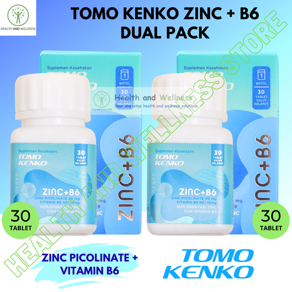 Jual Tomo Kenko Zinc Picolinate Vitamin B6 30 Tablet Salut Selaput Dual ...
