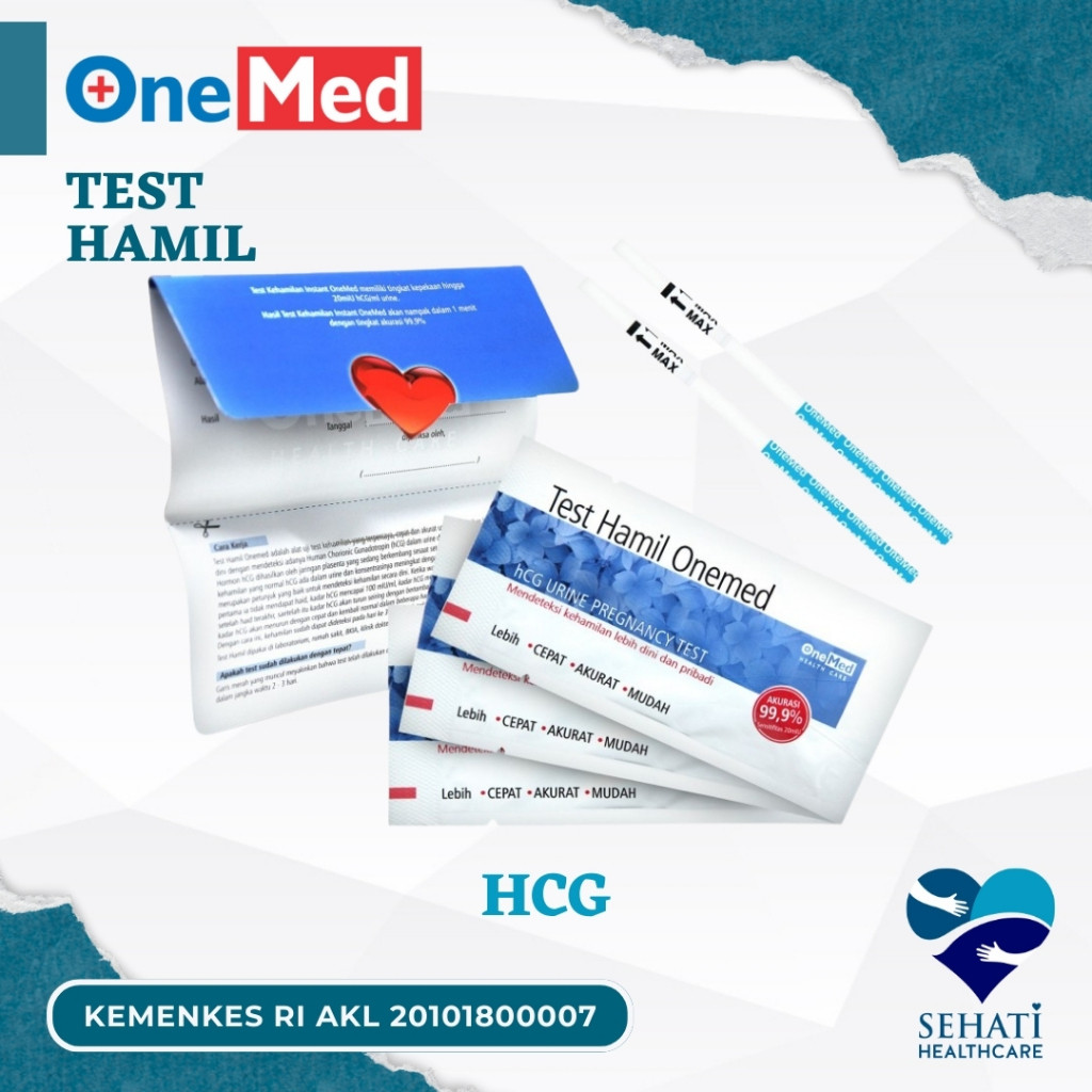 Jual Onemed Test Hamil One Med Tes Kandungan Cek Kehamilan Tespack ...