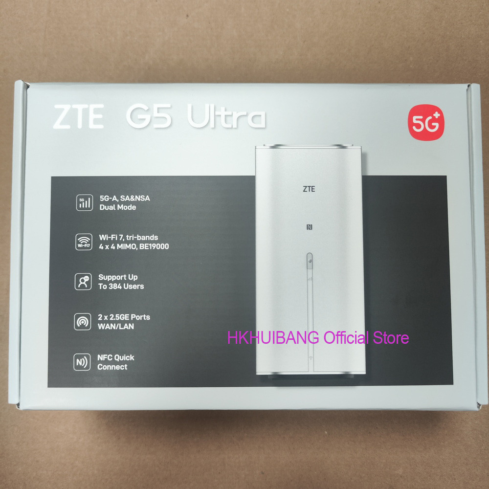 Jual 2025 ZTE 5G AI CPE G5 Ultra MC8531 WiFi 7 BE19000 Router Dual 2.5G Ports X75 5G 4G LTE ...