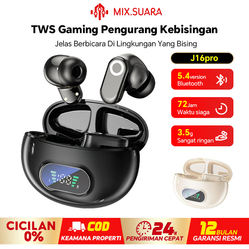 Jual MIX.SUARA Wireless Eaphone Bluetooth 6.0 Yang Peredam Kebisingan ...