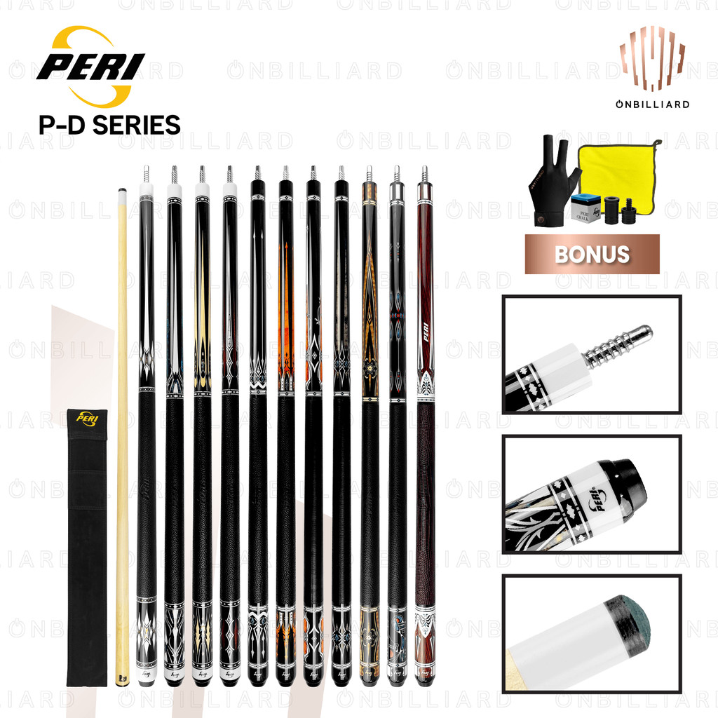 Jual PERI PD BARON Series Stick Billiard Low Deflection P-D04 P-D05 P-D06 P-D07 P-D08 P-D09 P ...