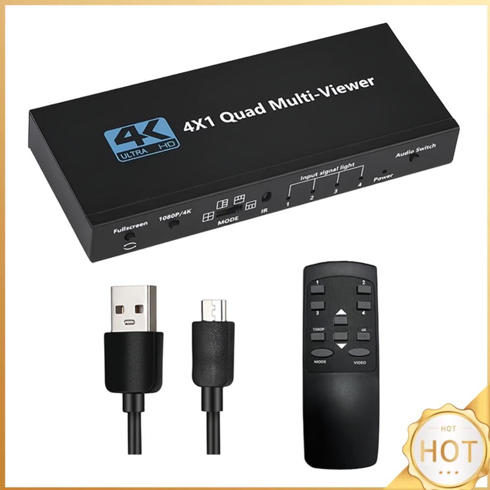 Jual 4K HDMI-Compatible Multi-viewer 4 in 1 Out Screen Splitter HDMI ...