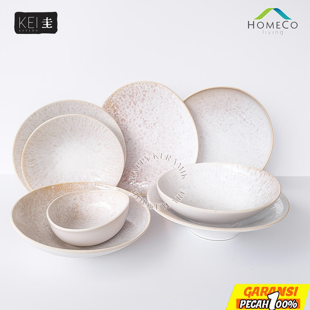 Jual HOMECO PEARL Keramik Set (Piring, Mug, Mangkok) – Tableware ...