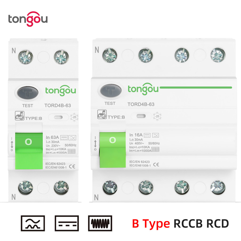 Jual RCD RCCB Type B Earth Leakage Residual Current Circuit Breaker ...