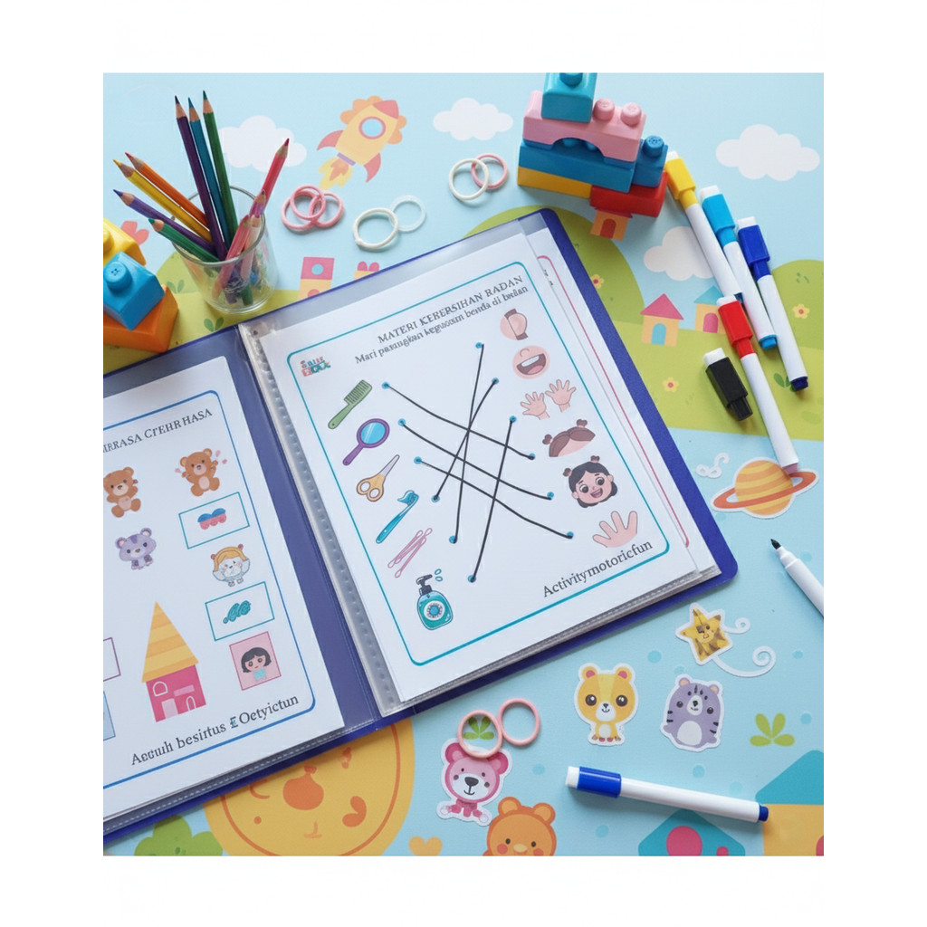 Jual Buku Aktifitas Anak Paud - TK - Wipe and Clean - Free Map Holder ...