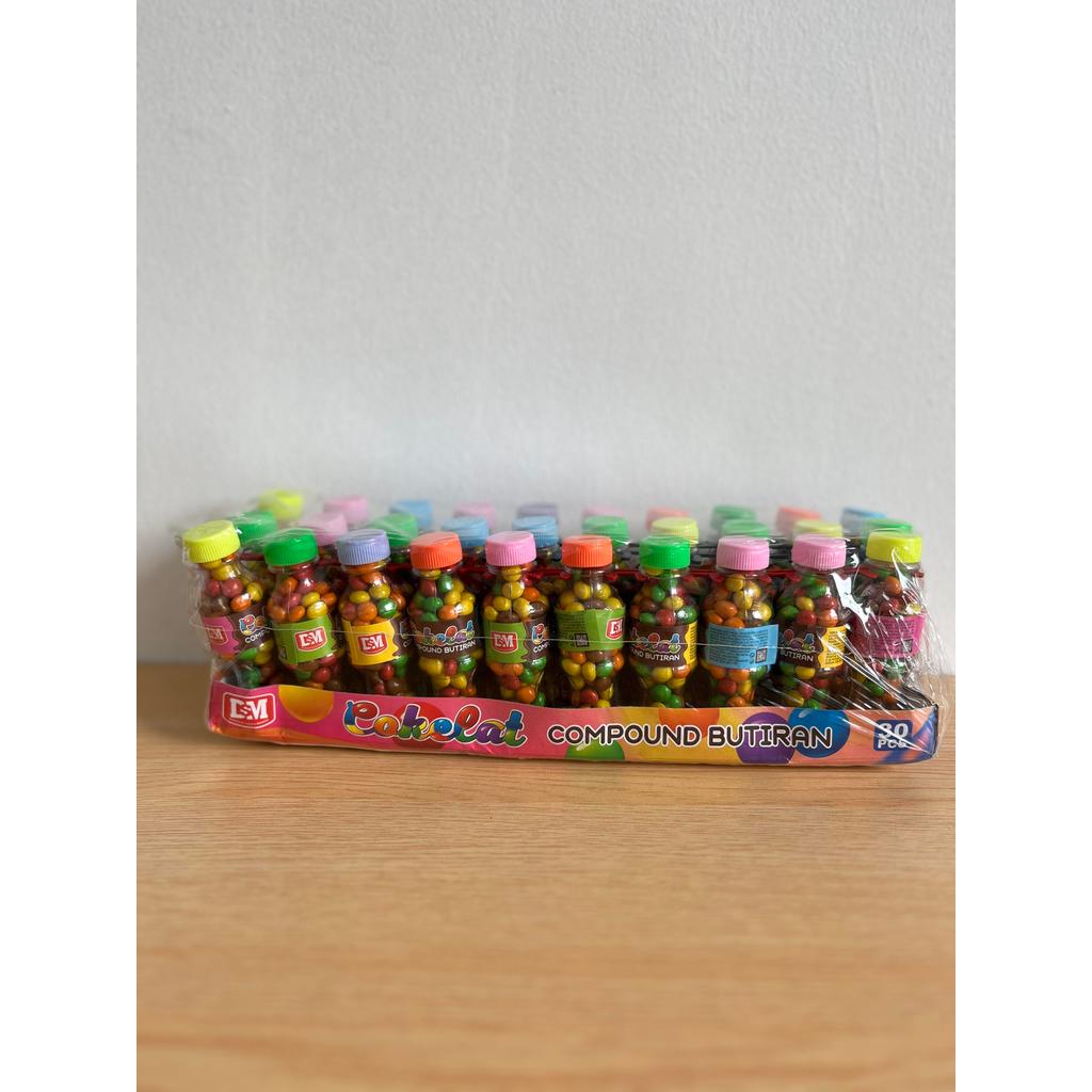 Jual Snack Cemilan Coklat Butiran Botol 1 Box isi 30 pcs | Shopee Indonesia