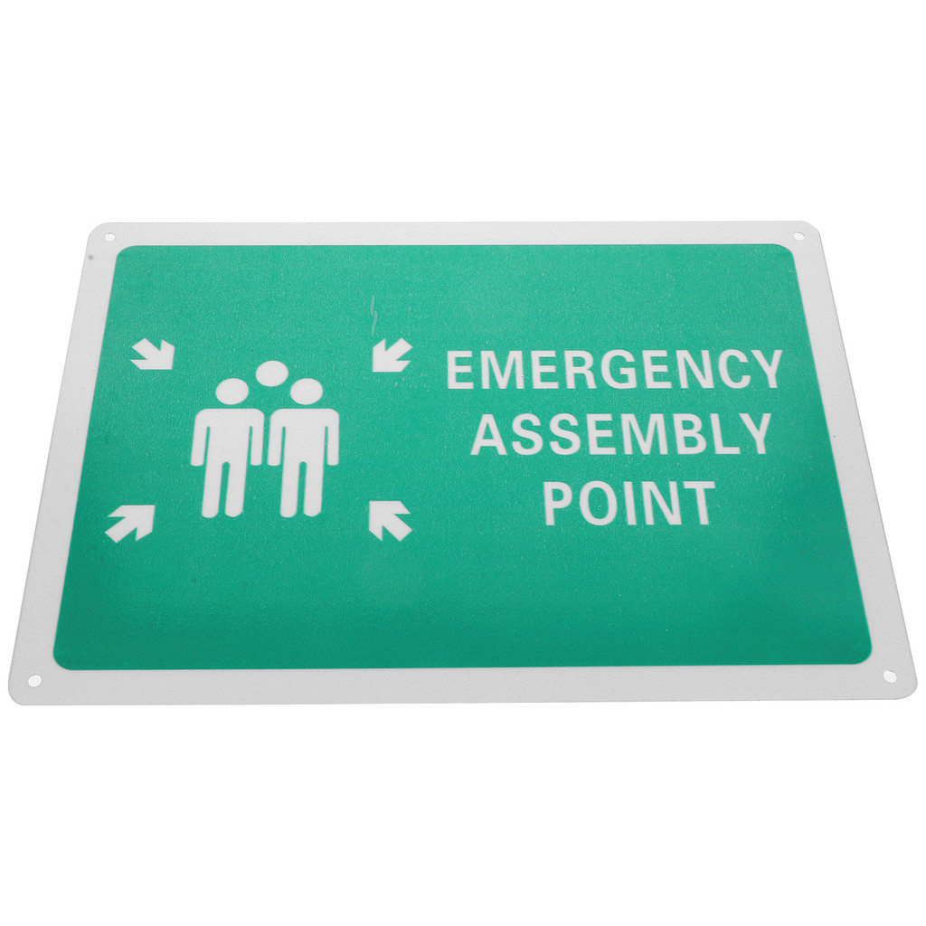 Jual Emergency Assembly Point Sign Lightweight Aluminum Safety Reminder ...