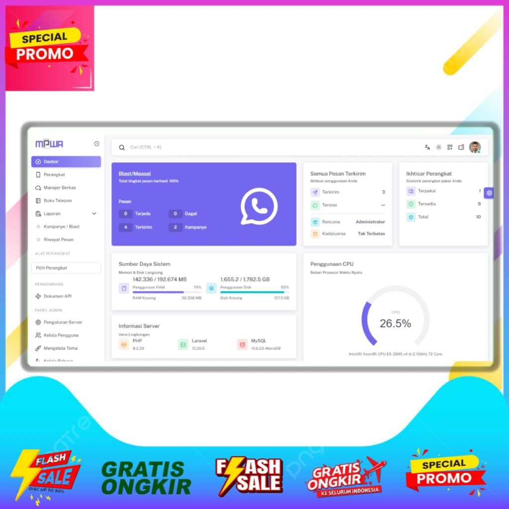 Jual Wa Gateway MPWA MAGD Bisa Untuk Jual Layanan | Shopee Indonesia