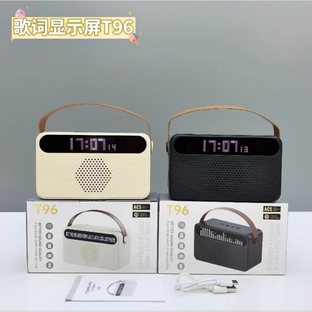 Jual Speaker Bluetooth Mini T96 Speaker Mini Portable Ada Lirik cod ...